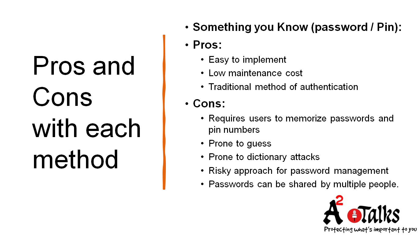 The Anatomy of Authentication - a2talks